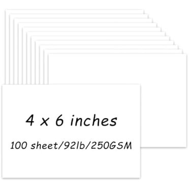 200-Pack 4x6 in, 110lb Cardstock Paper, Ideal for DIY Postcards ...