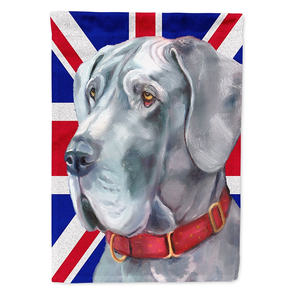 Great Dane with English Union Jack British Flag Garden Flag - Walmart.com