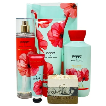 Bath & Body Works Poppy Fragrance Mist, Lotion & Cream Bundle with Aloe ...