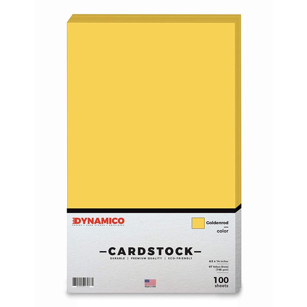 Goldenrod 8.5 x 14" Pastel Color Cardstock Paper - for Cards and ...