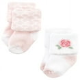 Hudson Baby Infant Girls Cotton Rich Newborn and Terry Socks, Pastel ...