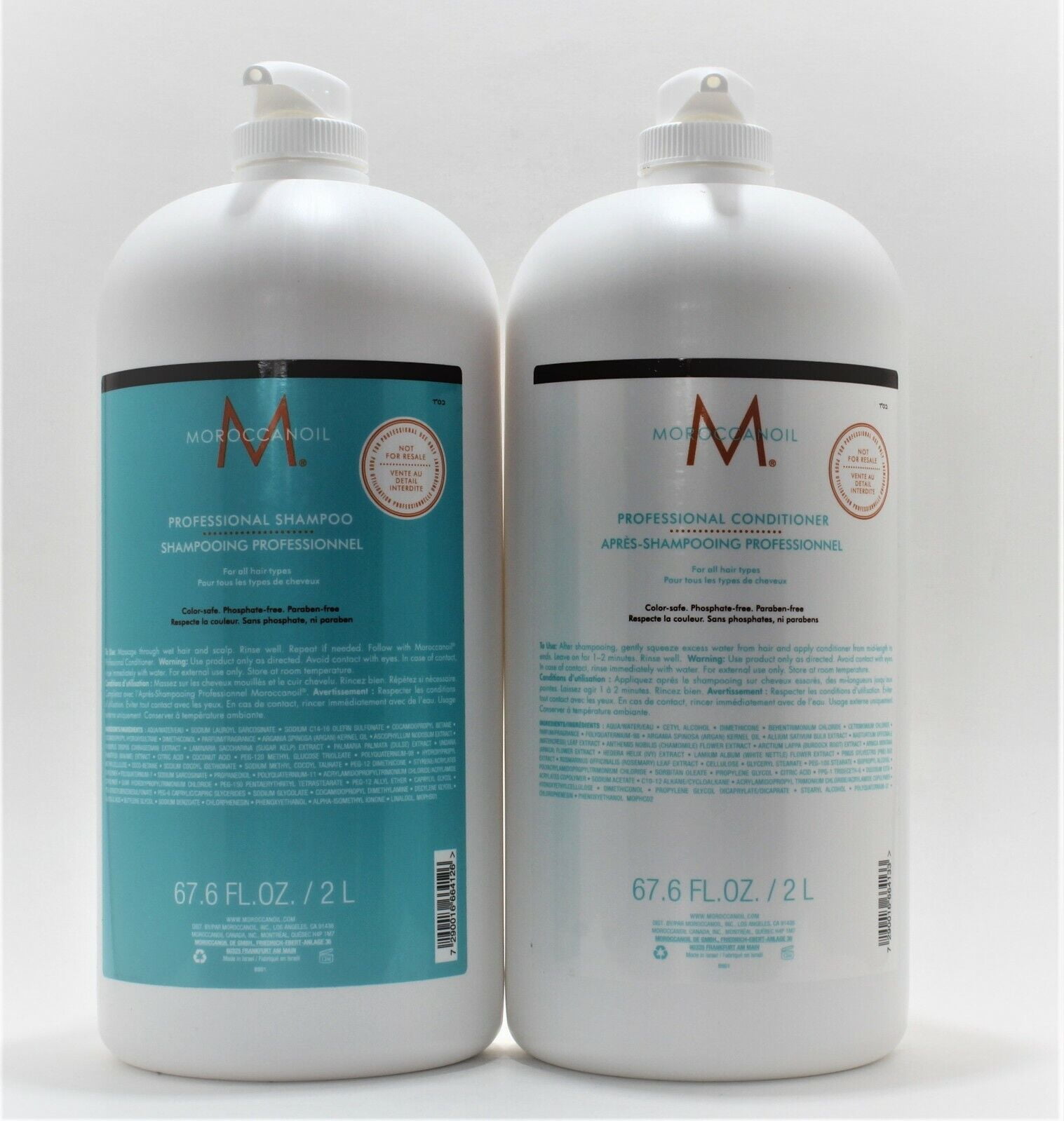 Moroccanoil professional Shampoo and Conditioner for All Hair Type 67.6 ...