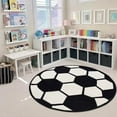 Basketball Round Bedroom Carpet Resistant Bedside Blanket Cute Cartoon ...