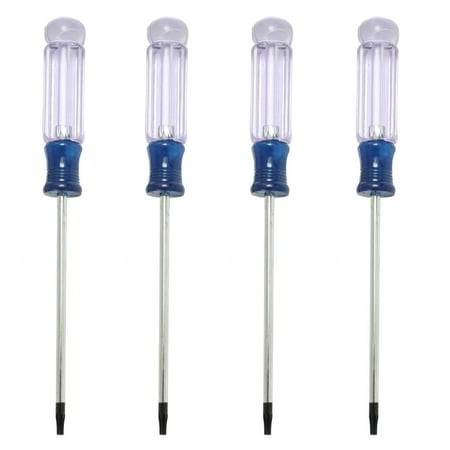 4 Pcs Clear Blue Plastic Handle T5 T6 T8 T10 Torx Screwdriver | Walmart ...