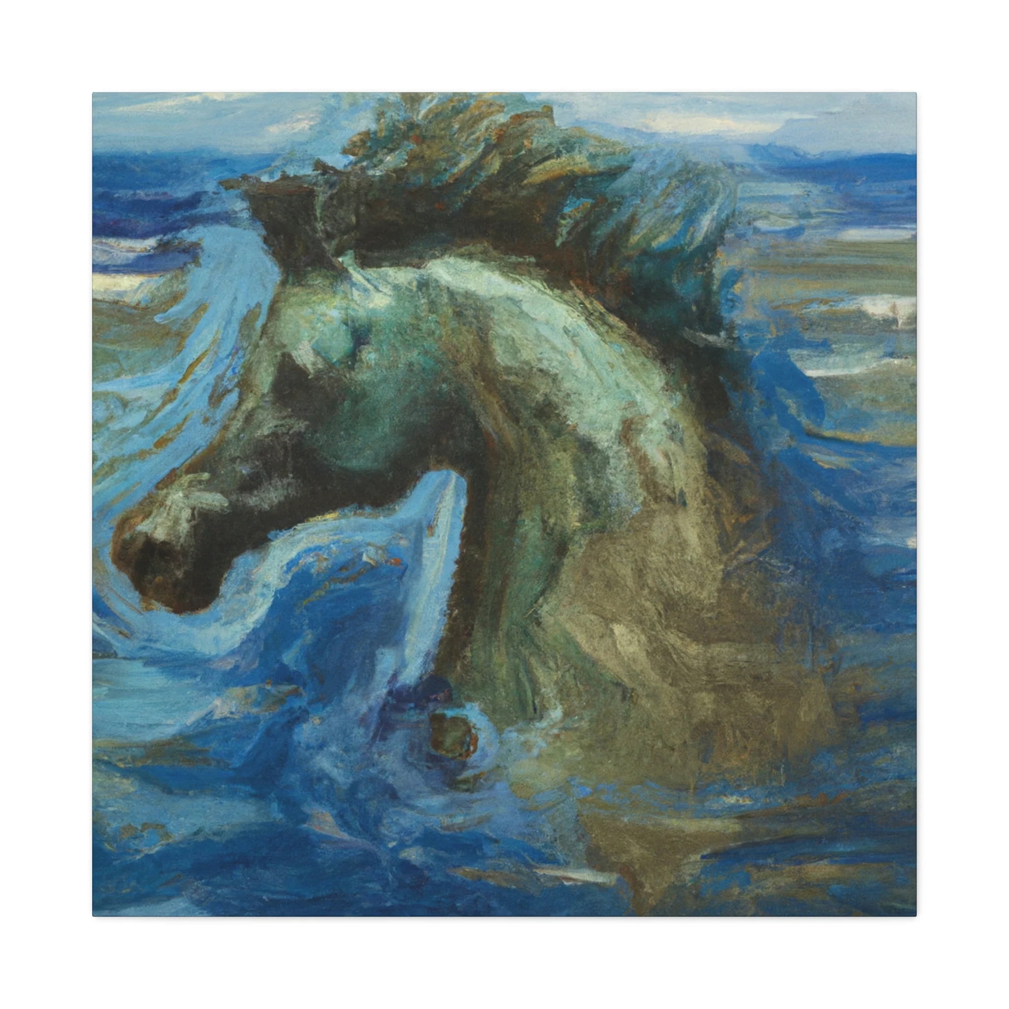 Seahorse Neoclassicism - Canvas - Walmart.com