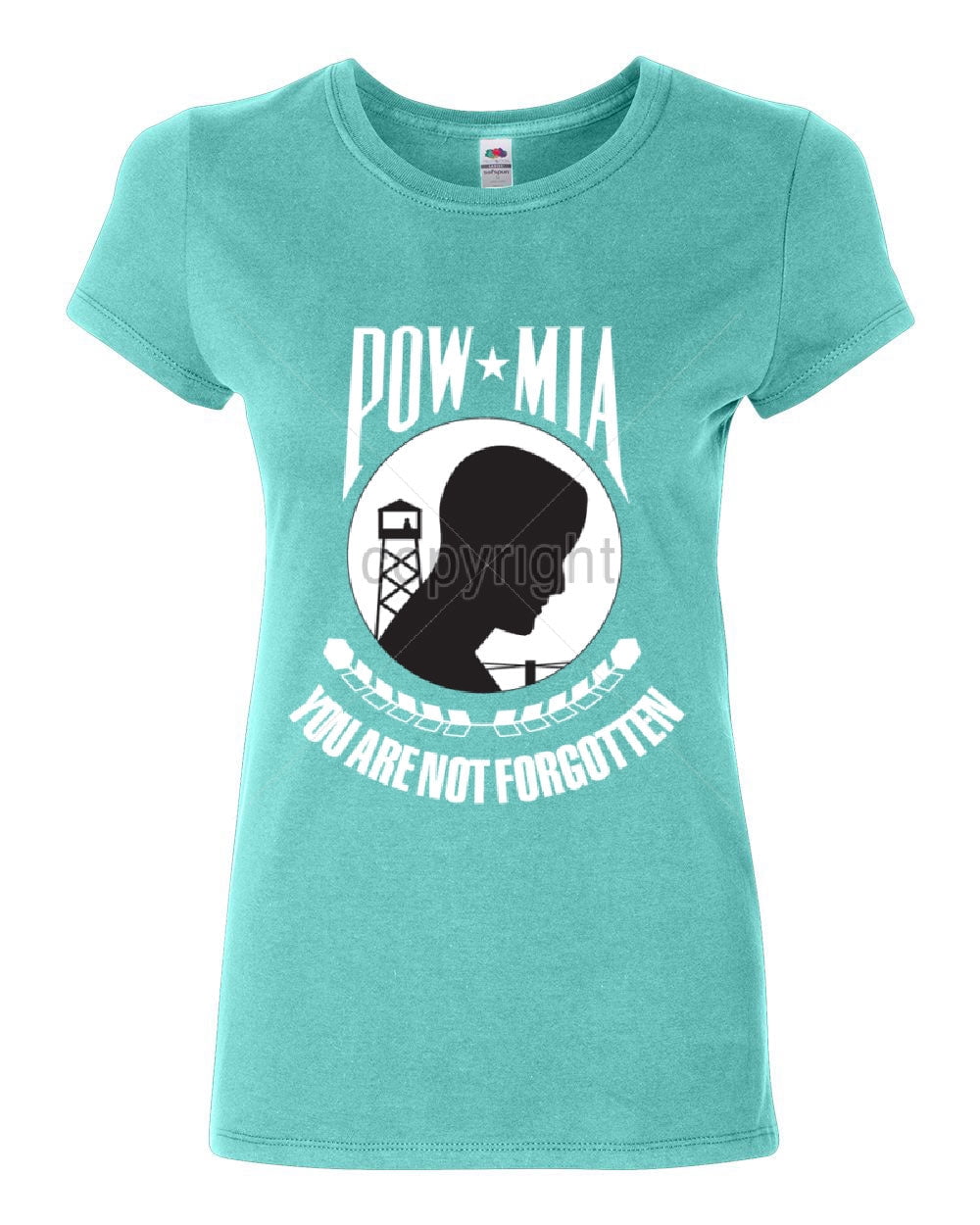 Tee Hunt POW MIA You Are Not Forgotten Cotton T-Shirt Patriotic ...