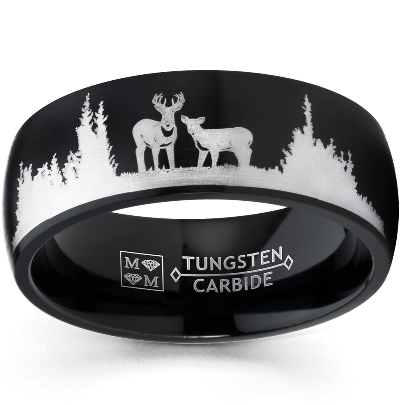 Click here for Metal Masters Co. Mens Hunting Ring Black Tungsten... prices