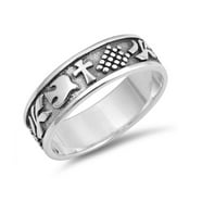 925 Sterling Silver Five Elements Ring Size 8 - Walmart.com