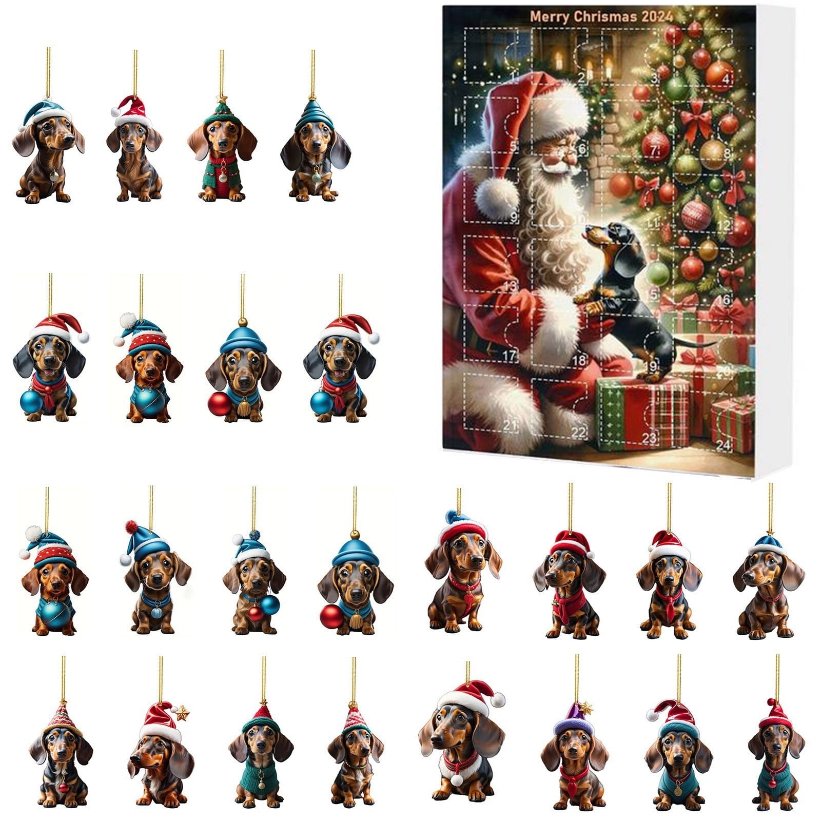 Click here for Fridja 24 Day Christmas Advent Calendar Dachshunds... prices