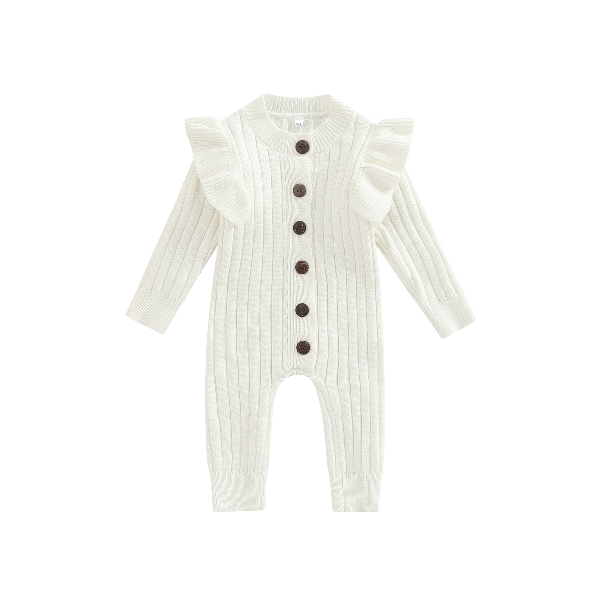 Click here for Gupgi Baby Girl Knitted Sweater Jumpsuit Button Do... prices