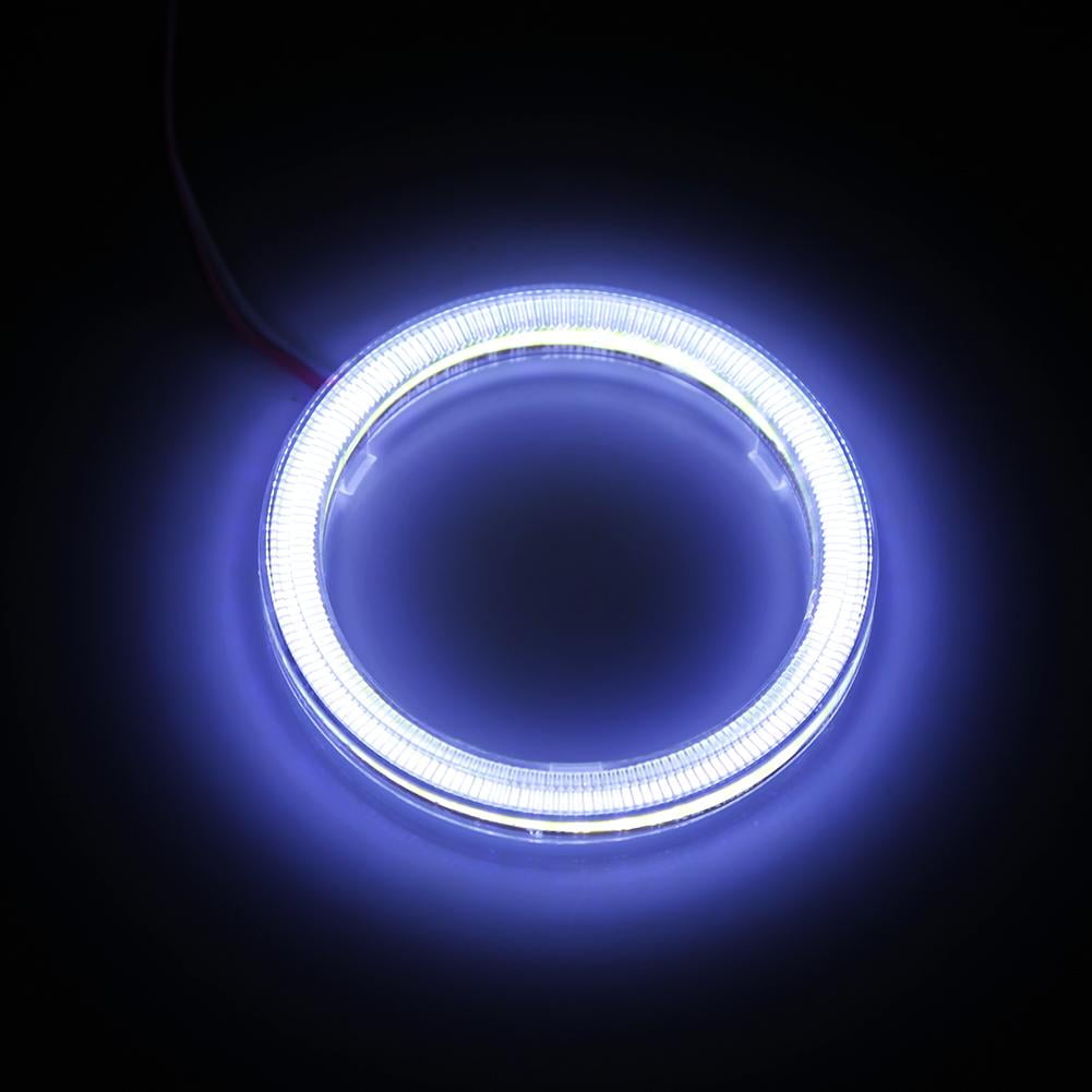 LYUMO 1pair Auto Halo Rings Angel Eye COB Chips Headlight DRL LED For ...