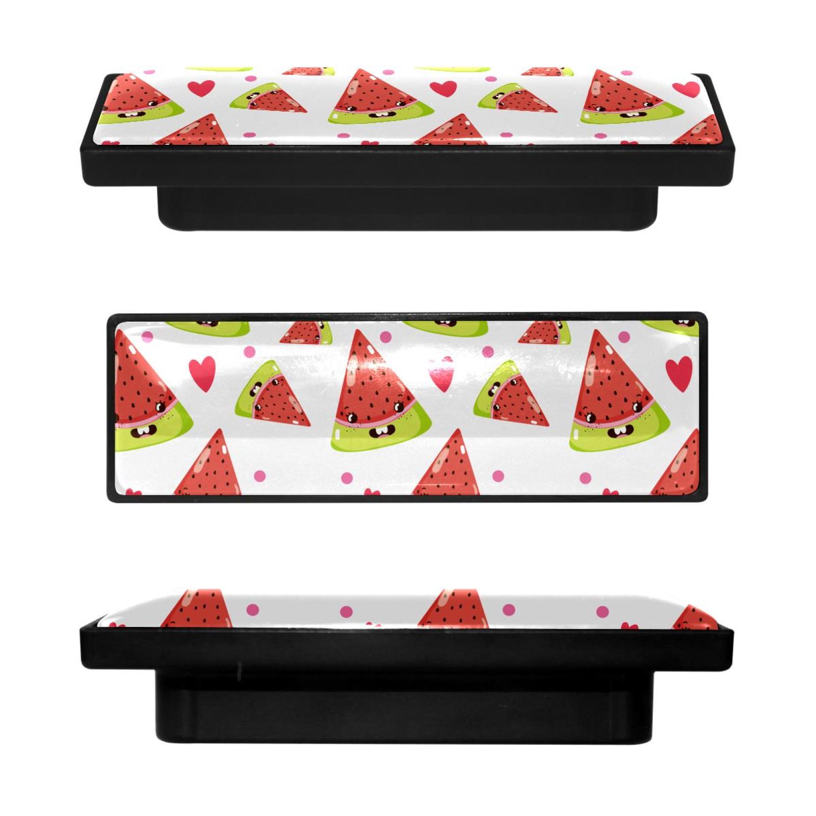 4 Pcs Rectangle Cabinet Handle Cupboard Knob Drawer Pulls Handle Fruits ...