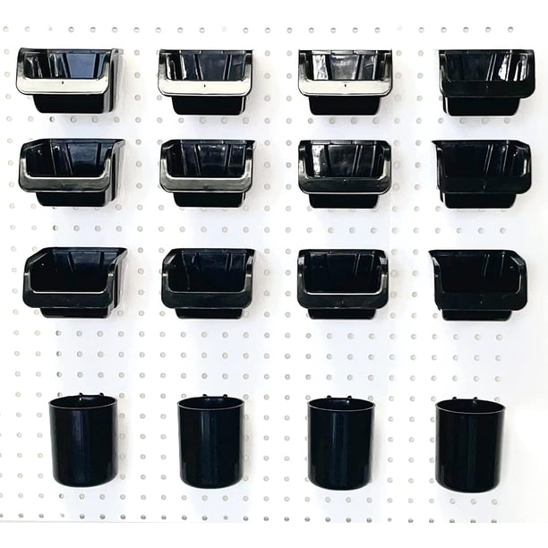 WallPeg Pegboard Bins Storage Bins - Kit PB16 Peg Board Bin & Cup ...