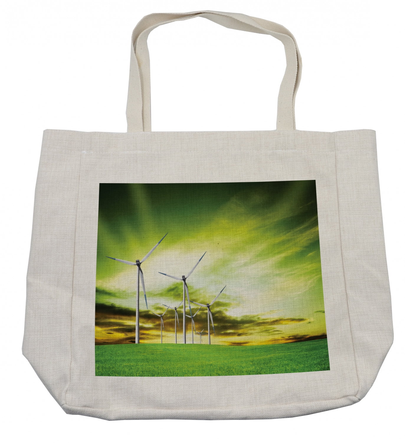 Windmill Shopping Bag, Digitally Generated Photo of Wing Turbines on ...