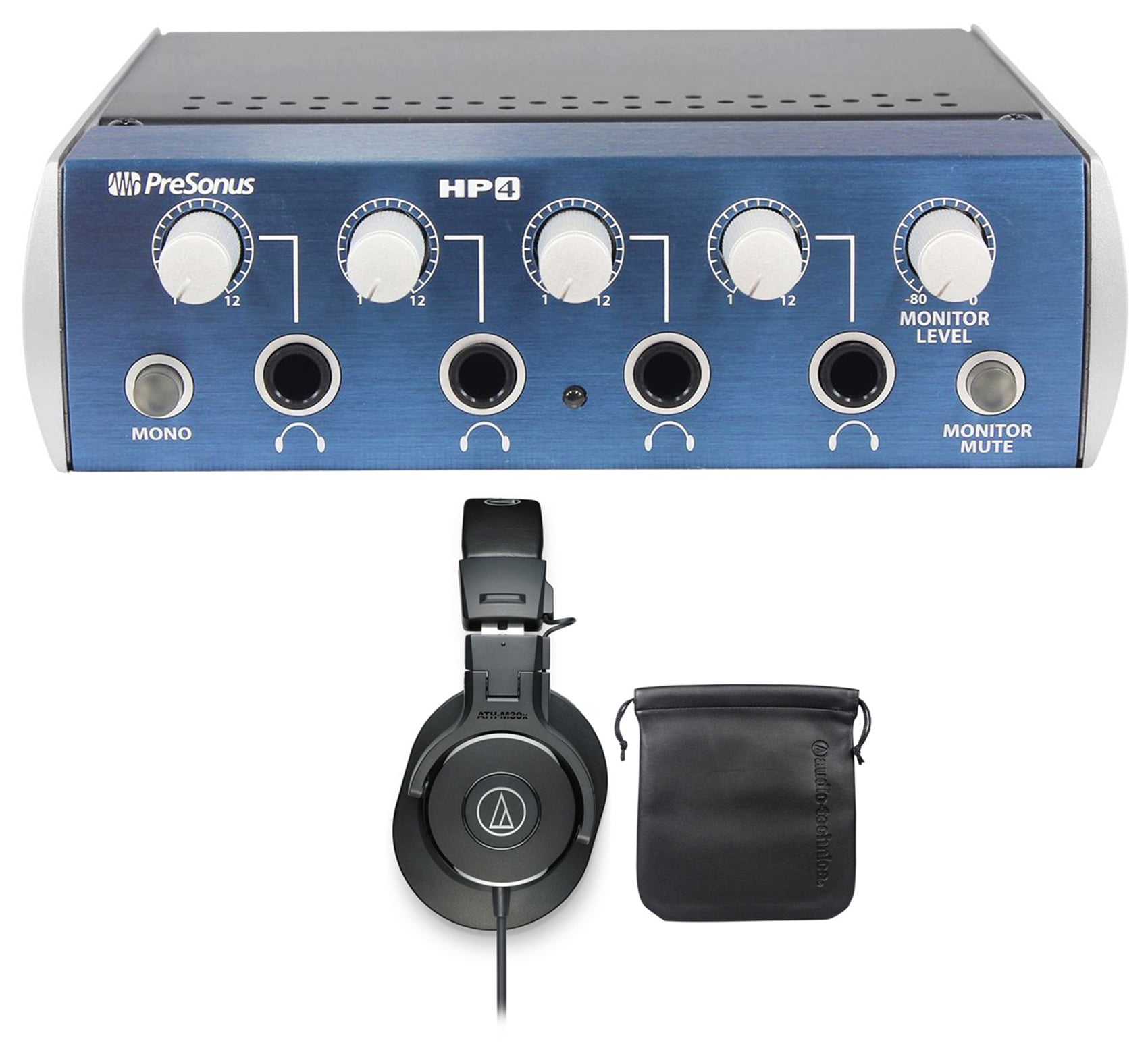 Presonus HP4 4 Channel Headphone Amplifier Monitoring System HP-4 ...