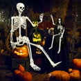 5.4ft &3ft Halloween Life Size Human Skeleton,Halloween Full Body ...