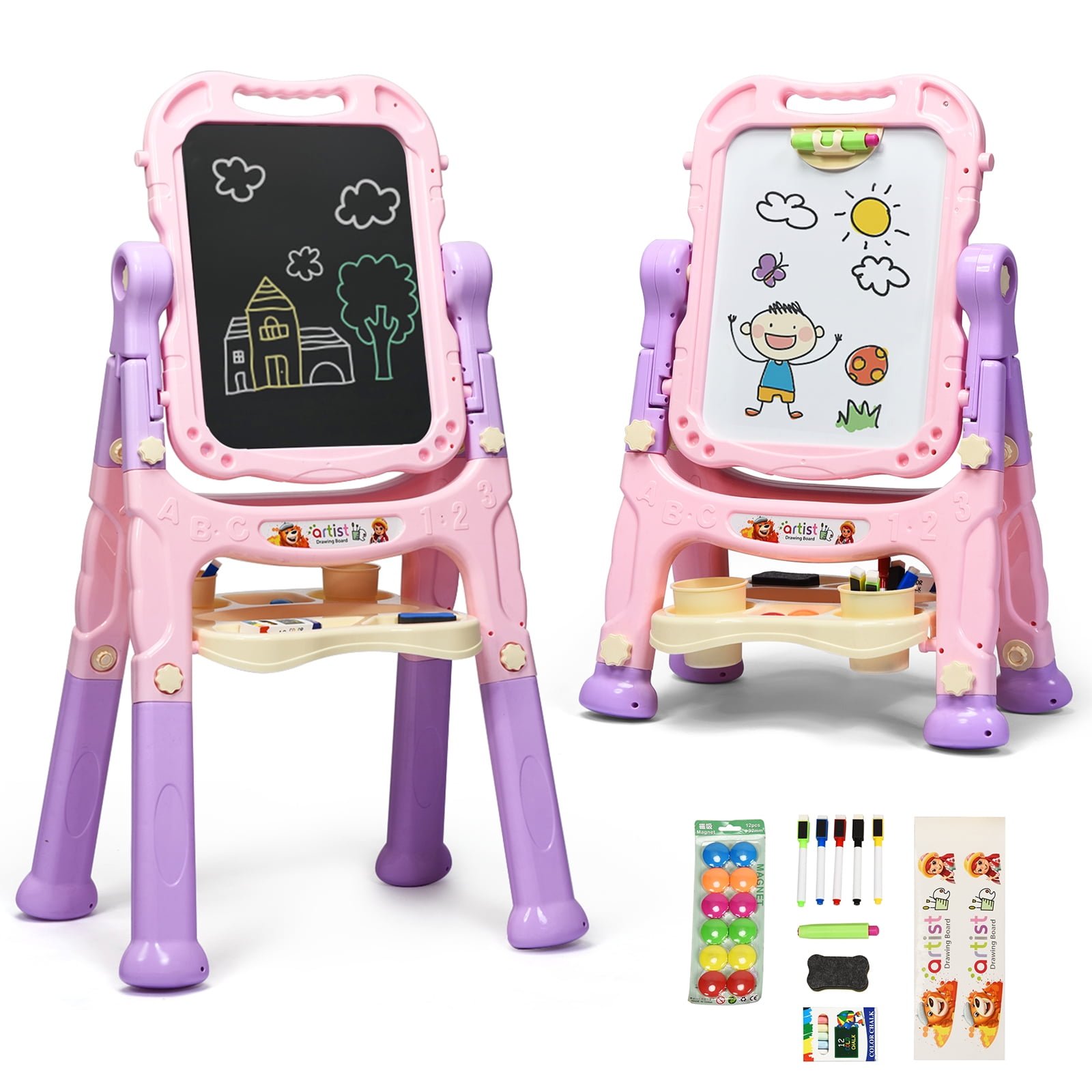 Click here for Patiojoy Kids Art Easel Freestanding Art Drawing B... prices