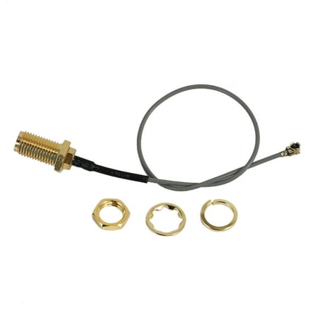 IPX / u.fl to SMA Jack female bulkhead pigtail cable Mini-PCI 15cm RF ...