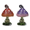 Enchanted Fairy Garden Miniature Colorful Toadstool Mushrooms Figurine ...