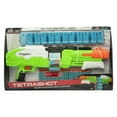 Tetrashot Green & White Dart Blaster W/ 98 Accu-Blast Darts & Dart Belt ...