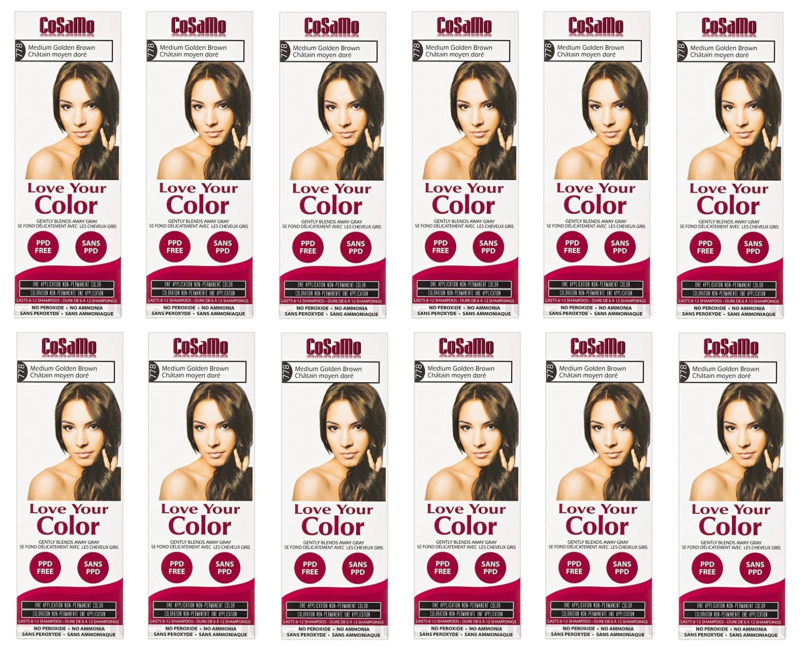 CoSaMo - Love Your Color Non-Permanent Hair Color 778 Medium Golden ...