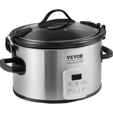 Elite Platinum Large 8.5 Quart Digital Slow Cooker, Stainless Steel ...