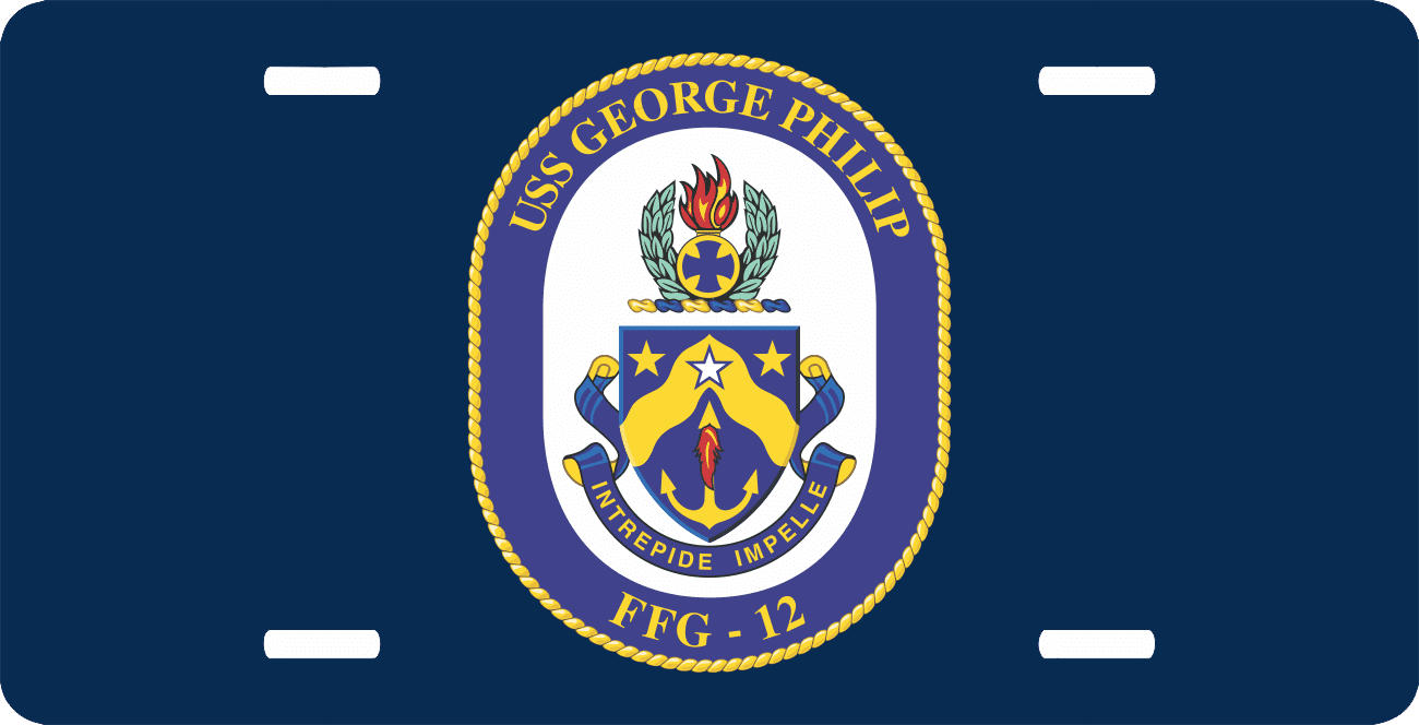 Navy USS George Philip FFG-12 License Plate - Walmart.com