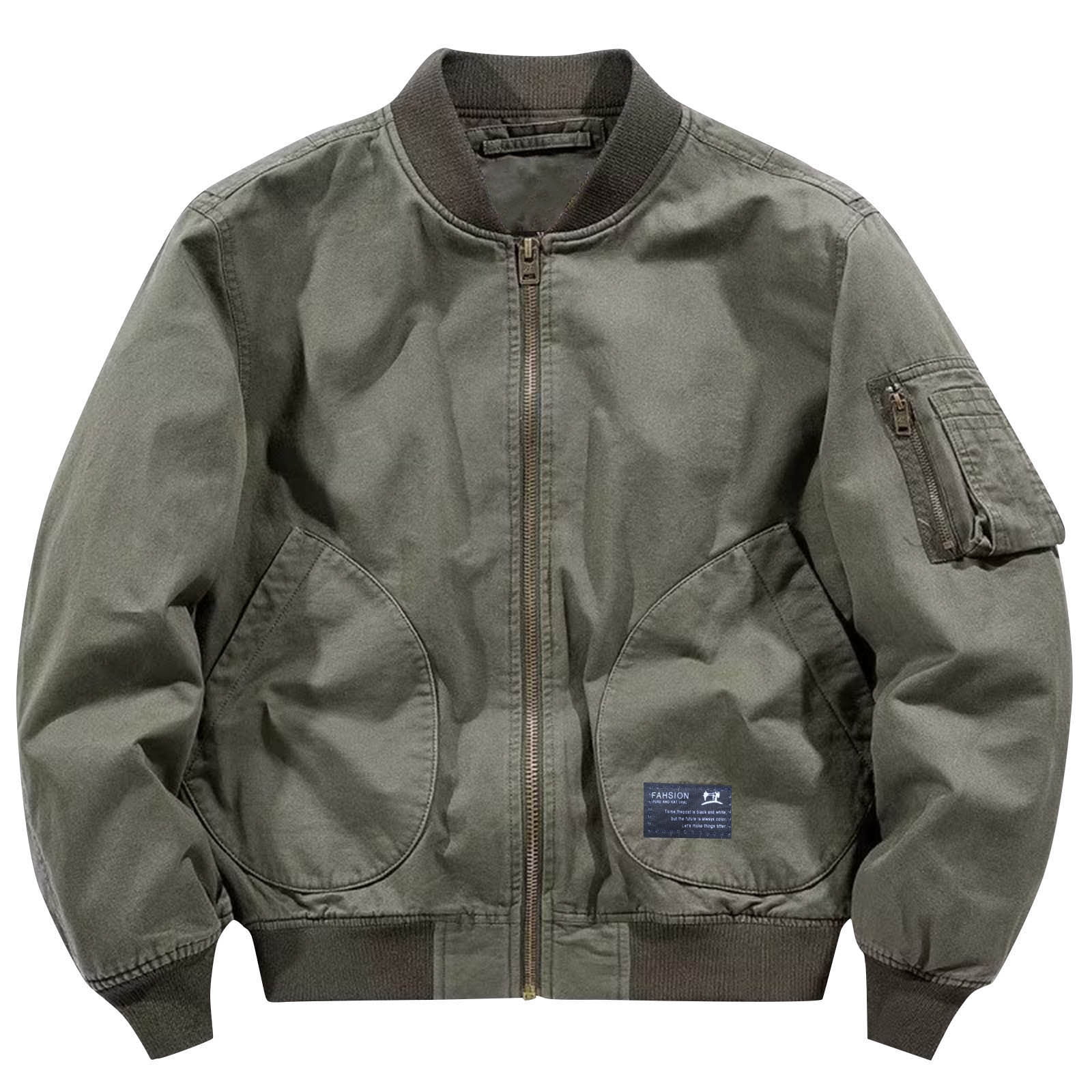 Click here for Igsxakp Bomber Jacket Men Vintage Military Flight... prices