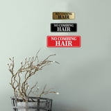 Signs ByLITA Standard No combing hair Sign (Black) - Large - Walmart.com
