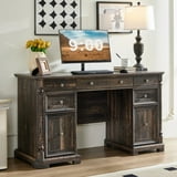 55 x 20.5 in Desk Computer Writing Desks with Charging Station ...