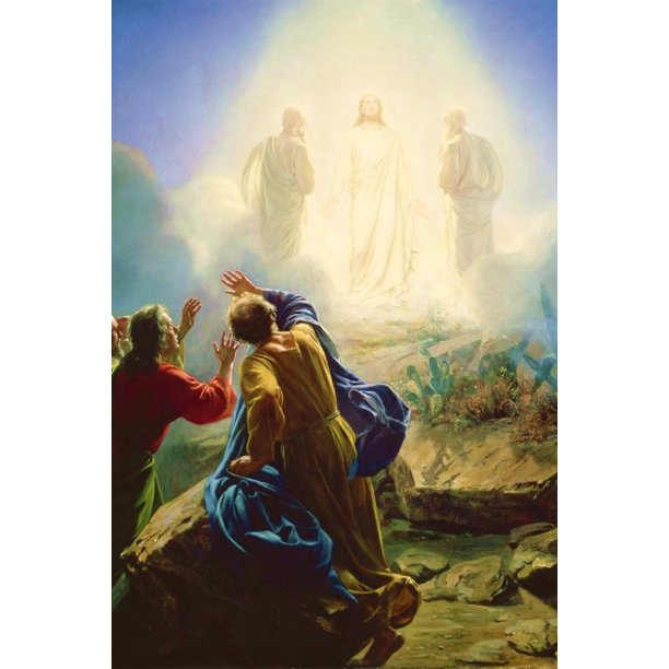 24x36 gallery poster, Transfiguration of Jesus, depicted by Carl Bloch ...