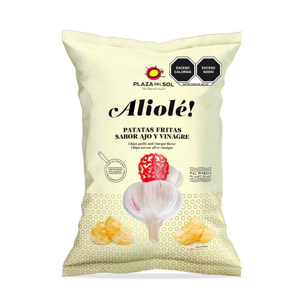 Papas fritas Plaza del Sol sabor ajo y vinagre 115 g | Walmart en línea