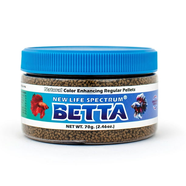 New Life Spectrum Color Enhancing Betta Fish Food Pellets, 70 g ...