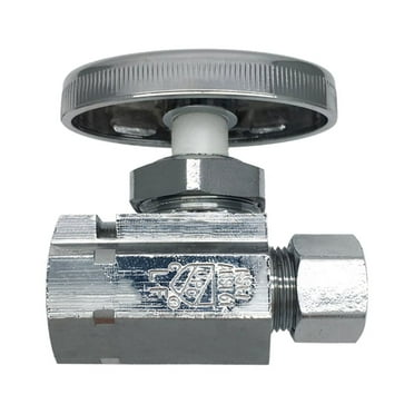Straight Stop Valve 1/2" X 3/8" Male Compression Thread - Walmart.com