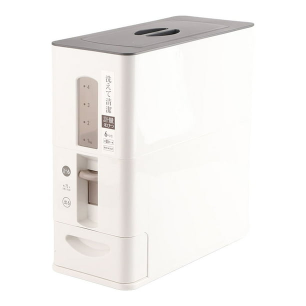 Rice Dispenser Transparent Clear Scale Funnel Type Dust Proof Household ...