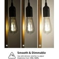 Edison Dimmable LED Light Bulbs 60 Watt Equivt, 4000K Netural White E26 ...