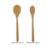 BambooMN Solid Bamboo Wood Deluxe Dinner Spoon - 10 Pieces - Walmart.com