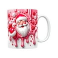SDJMa 3D Santa Claus Mug, Cute 3D Santa Coffee Cup, Multi-Purpose Merry ...