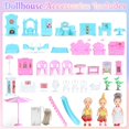 Big Doll House Girl Toys Dream Dollhouse 4-Story 15 Rooms Playhouse ...