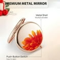 FACEGA 1Pack/ 2Pack Luxury Metal Shell Compact Cosmetic Mirror for ...