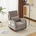 Ktaxon Rocking Accent Chair Glider Reading Chair Comfy Chenille ...