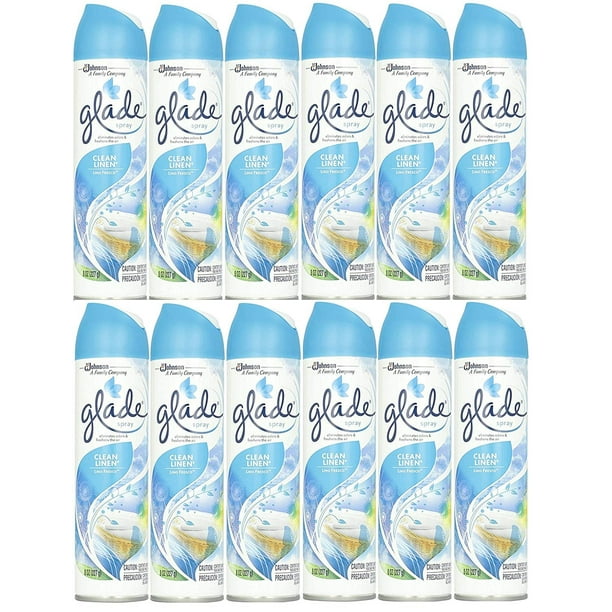 Glade Aerosol,8 Ounce. (Clean Linen, Pack - 12) - Walmart.com - Walmart.com