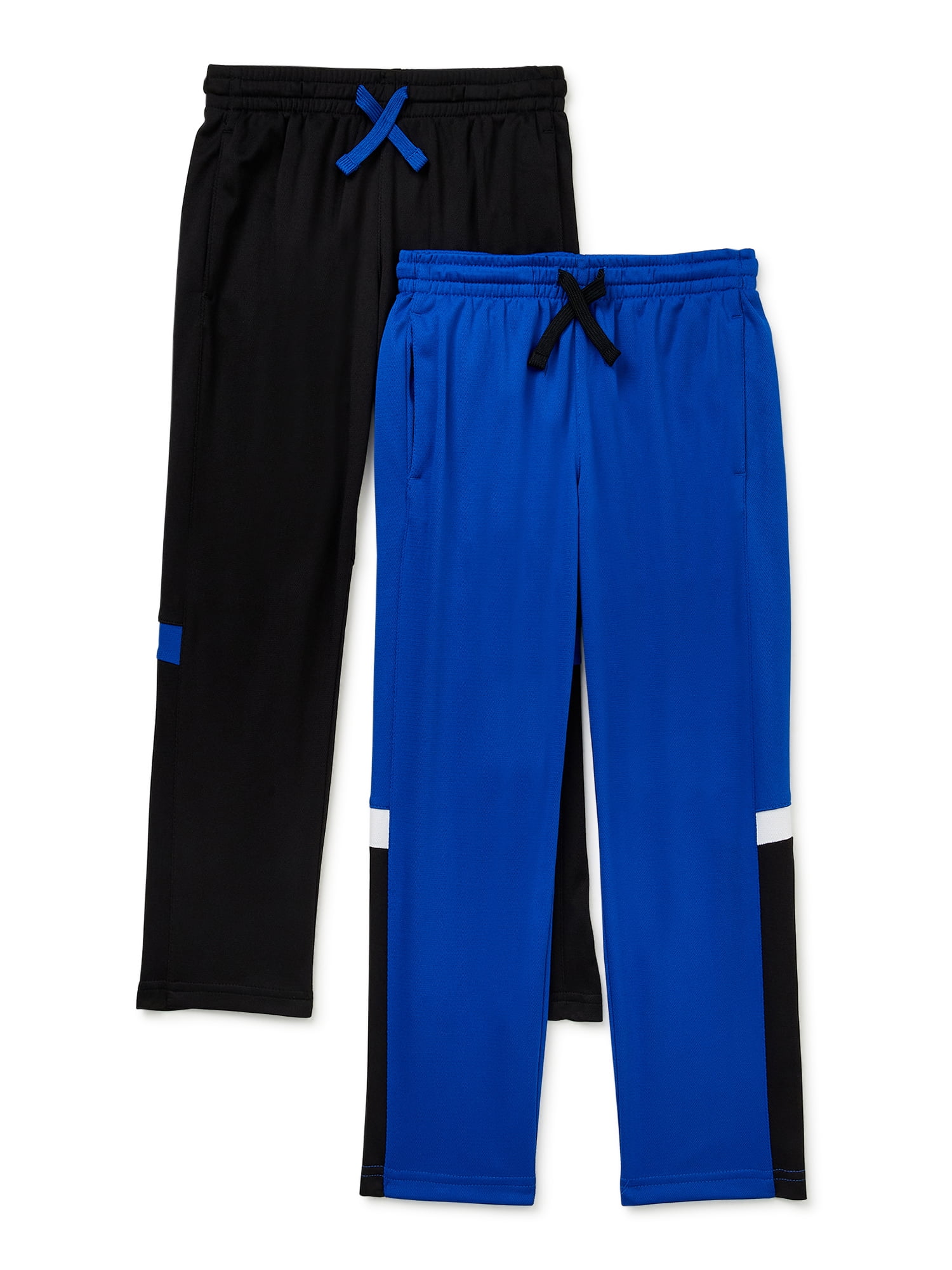 Athletic Works Boys' Active Pants, 2-Pack, Sizes 4-18 & Husky - Walmart.com