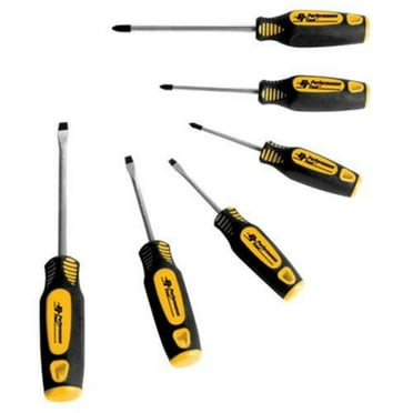 Wilmar Performance Tool W924 Long Shaft Screwdriver Set, 3-Piece ...