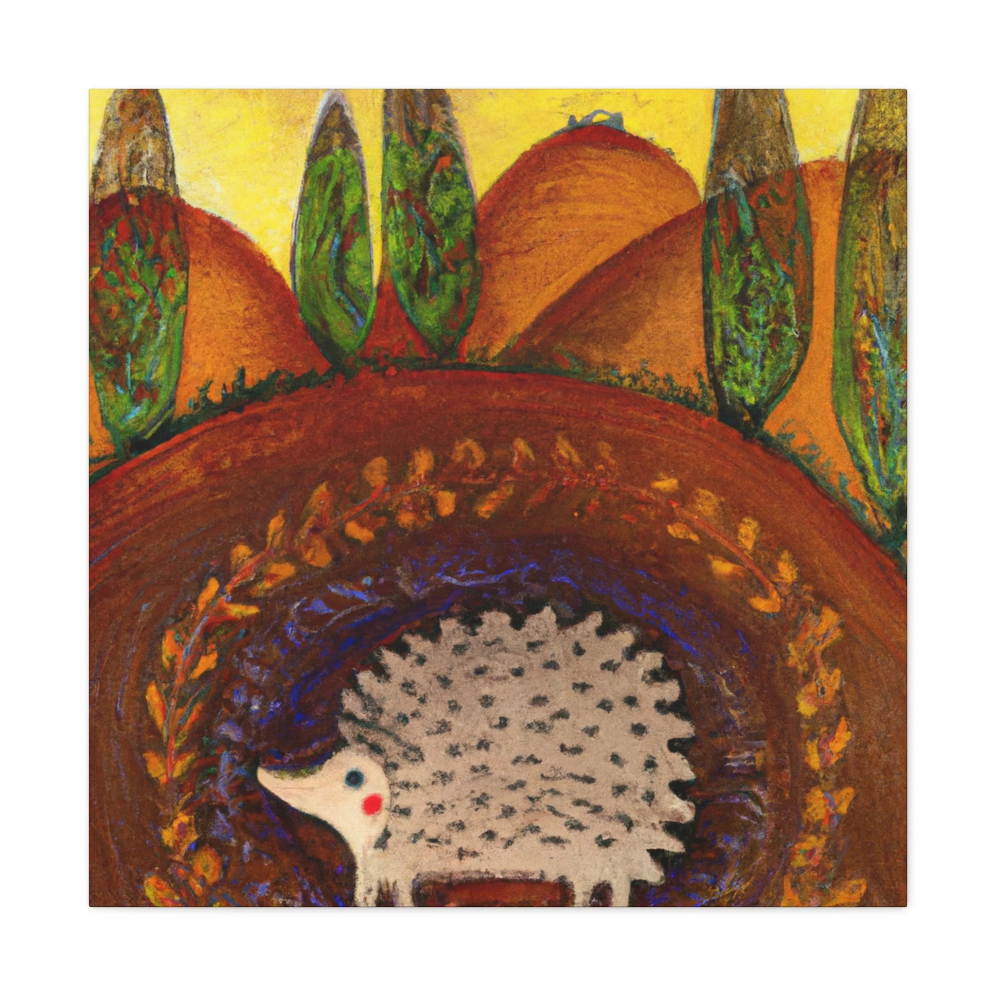 The Awe of Hedgehogs - Canvas - Walmart.com