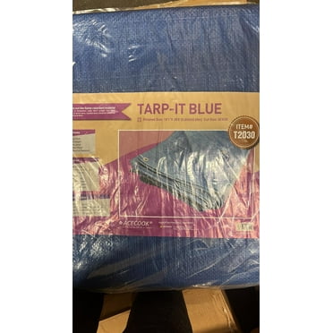 10 ft X 10 ft Waterproof Multi Purpose Water Proof Blue Tarp Poly Cover ...