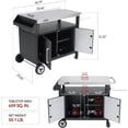 Outdoor Grill Cart with Wheels Movable Kitchen Island with Storage ...