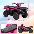 COZONY 12V Kids Ride On ATV, Electric Vehicle with High/Low Variable ...