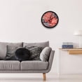 Coral 9.8 Inches Wall Clock, Silent Non-Ticking Round Digital Clock ...