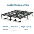 COMHOMA Adjustable Bed Frame King Size Adjustable Bed Base Head and ...